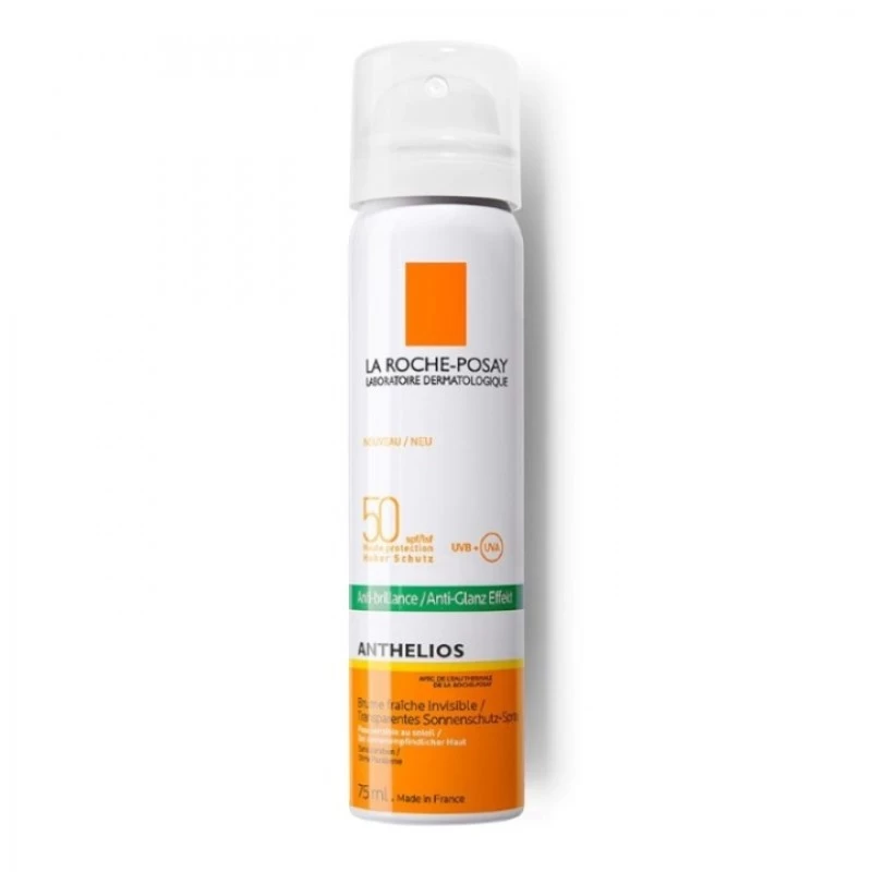 LA ROCHE POSAY ANTHELIOS NEVIDLJIVI MIST ZA LICE PROTIV MASNOG SJAJA SPF50, 75ML