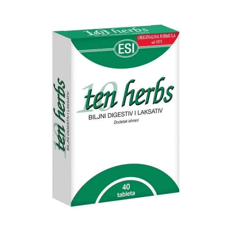 TEN HERBS, 40 TABLETA