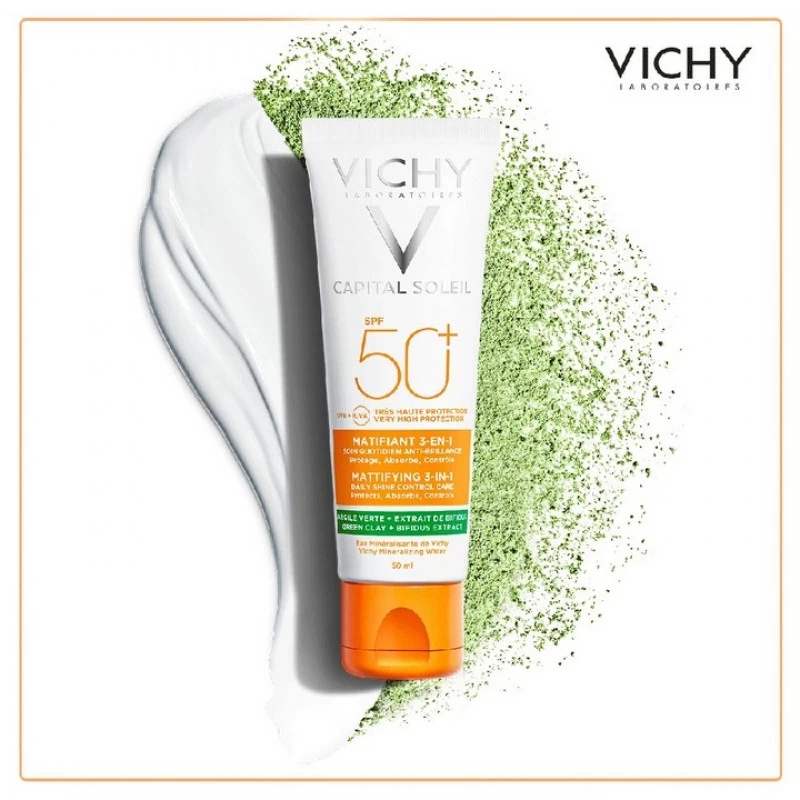 VICHY CAPITAL SOLEIL MATIRAJUĆA NEGA 3U1 SPF 50, 50ML