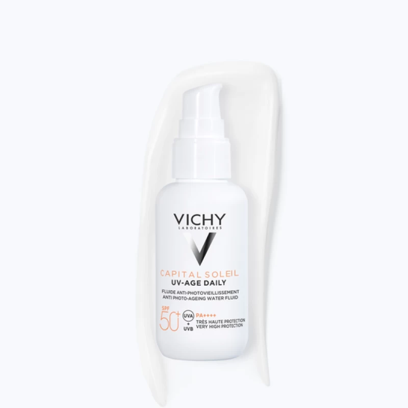 VICHY CAPITAL SOLEIL UV DNEVNI FLUID PROTIV ZNAKOVA FOTOSTARENJA SPF50, 40ML