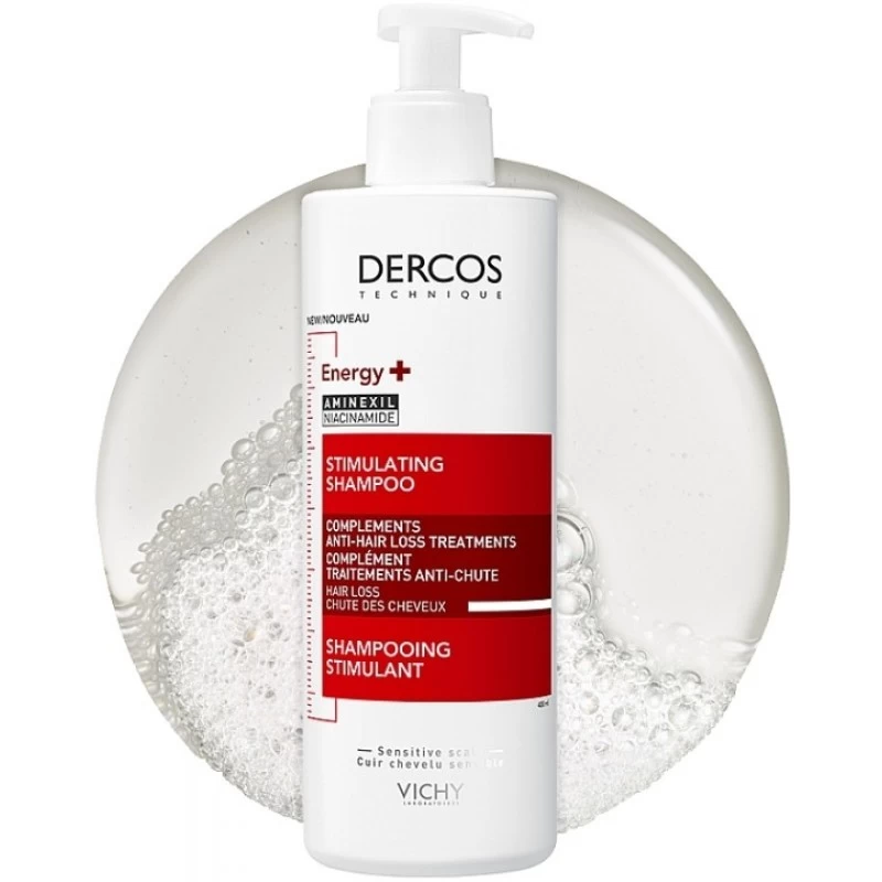 VICHY DERCOS ENERGY + STIMULIŠUĆI ŠAMPON, 400ML