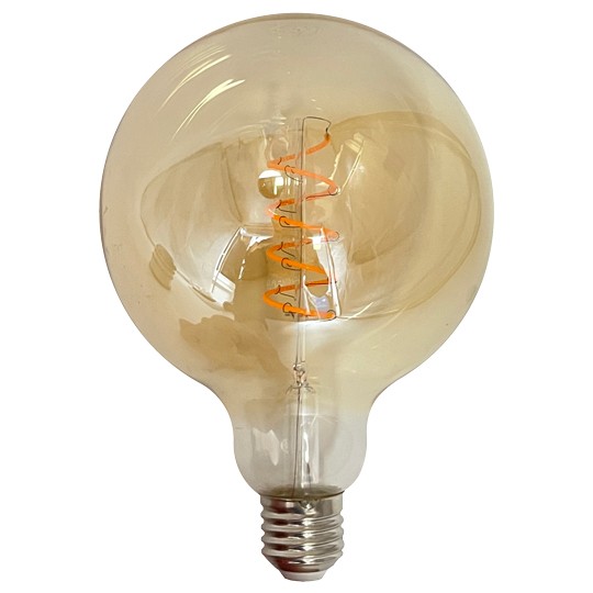 E27 4W G125 2200K filament AMBER LED FLEX sijalica 230V 300lm Mitea Lighting