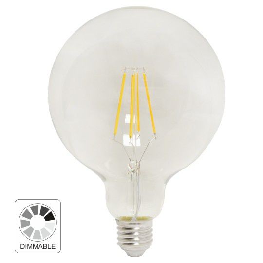 E27 8W G125 2700K filament LED dimabilna sijalica 230V 806lm Mitea Lighting