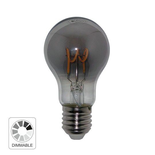 E27 4W A60 2200K filament FLEX SMOKY LED dimabilna sijalica 230V 140lm Mitea Lighting