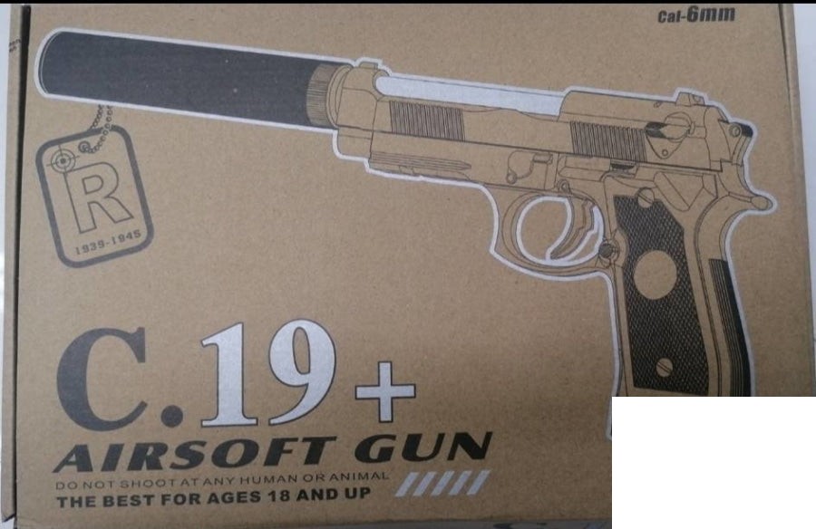 Airsoft pistolj na kuglice c.19+ – Pistolj na metkice – Airsoft pistolj na kuglice c.19+ – Pistolj na metkice