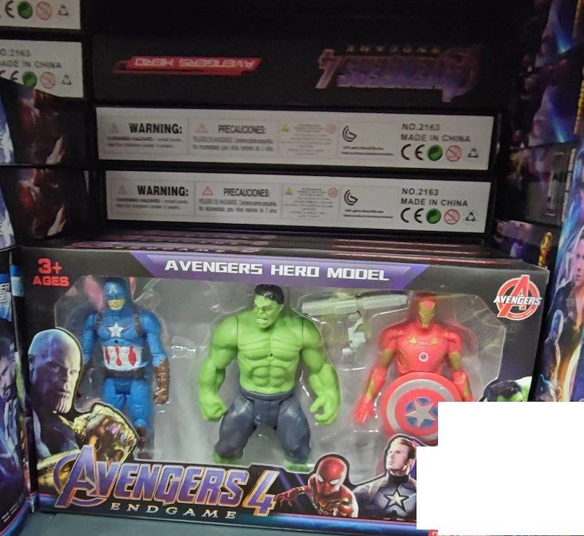 Akcione figure set Hulk, Captain America i Iron man – Akcione figure set Hulk, Captain America i Iron man