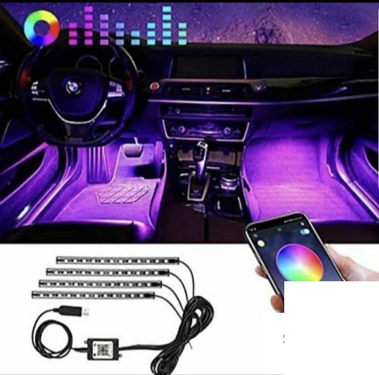 Ambijentalno led osvetljenje RGB svetlo + auto aplikacija – Ambijentalno led osvetljenje RGB svetlo + auto aplikacija