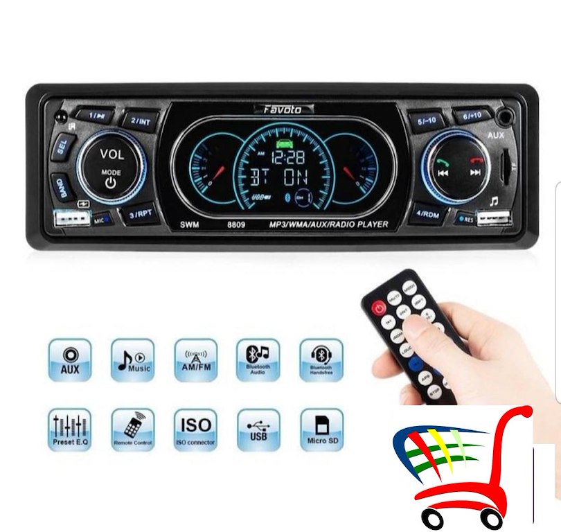 Auto radio/card bluetooth 4×60/usb/mp3/sd – Auto radio/card bluetooth 4×60/usb/mp3/sd