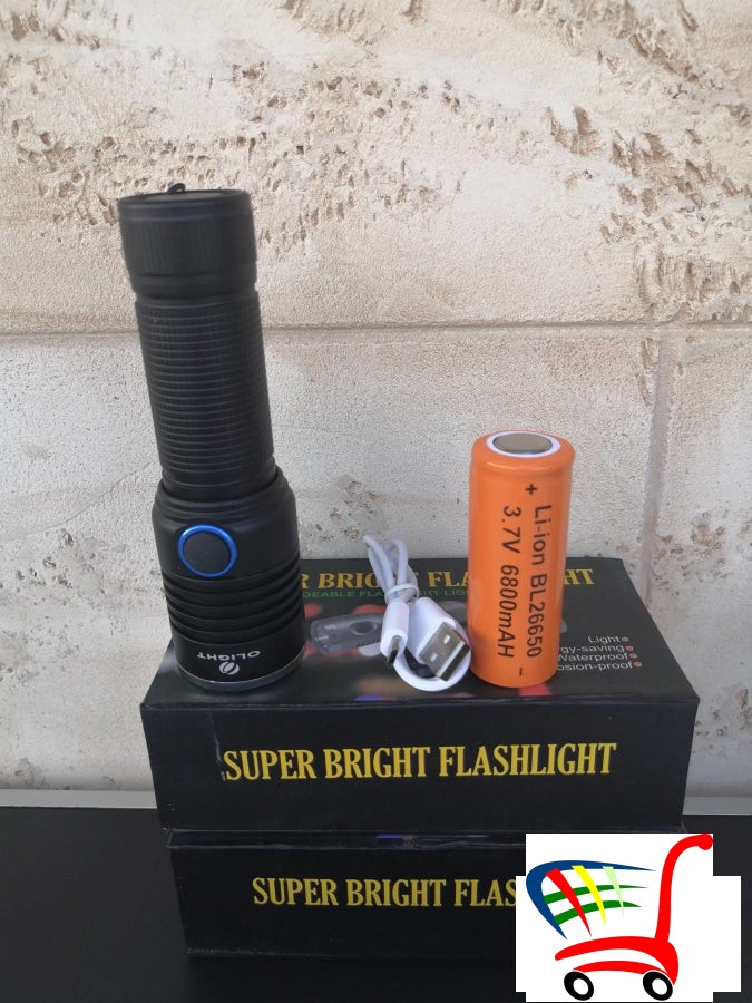 Baterijska Lampa OLIGHT Police 100000W T6 Crna veća – Baterijska Lampa OLIGHT Police 100000W T6 Crna veća