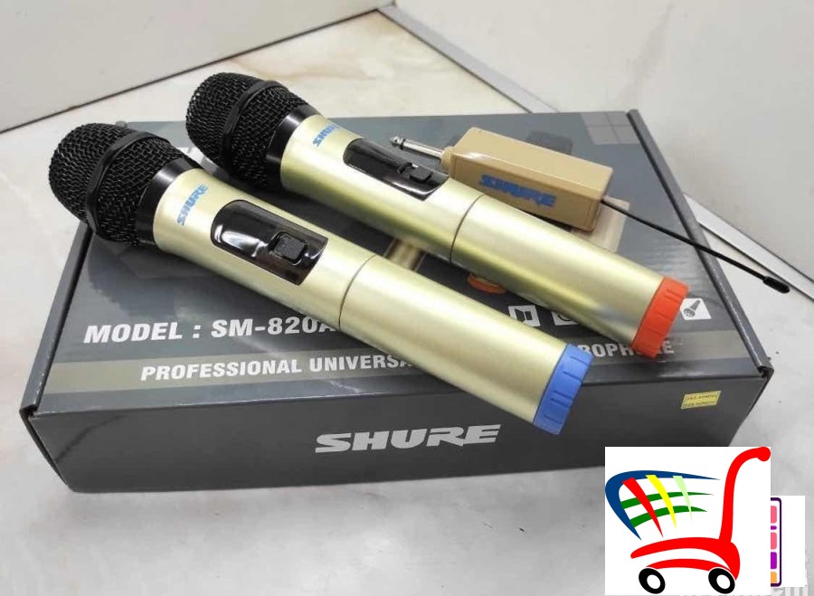 bežični mikrofon shure SM – 820A dual – dva mikrofona – bežični mikrofon shure SM – 820A dual – dva mikrofona