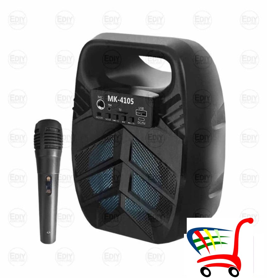 Bezicni zvucnik karaoke sa mikrofonom MK-4105 – Bezicni zvucnik karaoke sa mikrofonom MK-4105