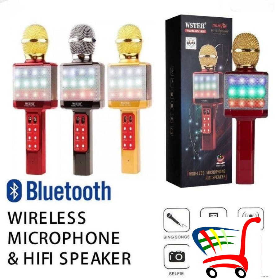 Bluetooth karaoke mikrofon WS-1828 – Bluetooth karaoke mikrofon WS-1828