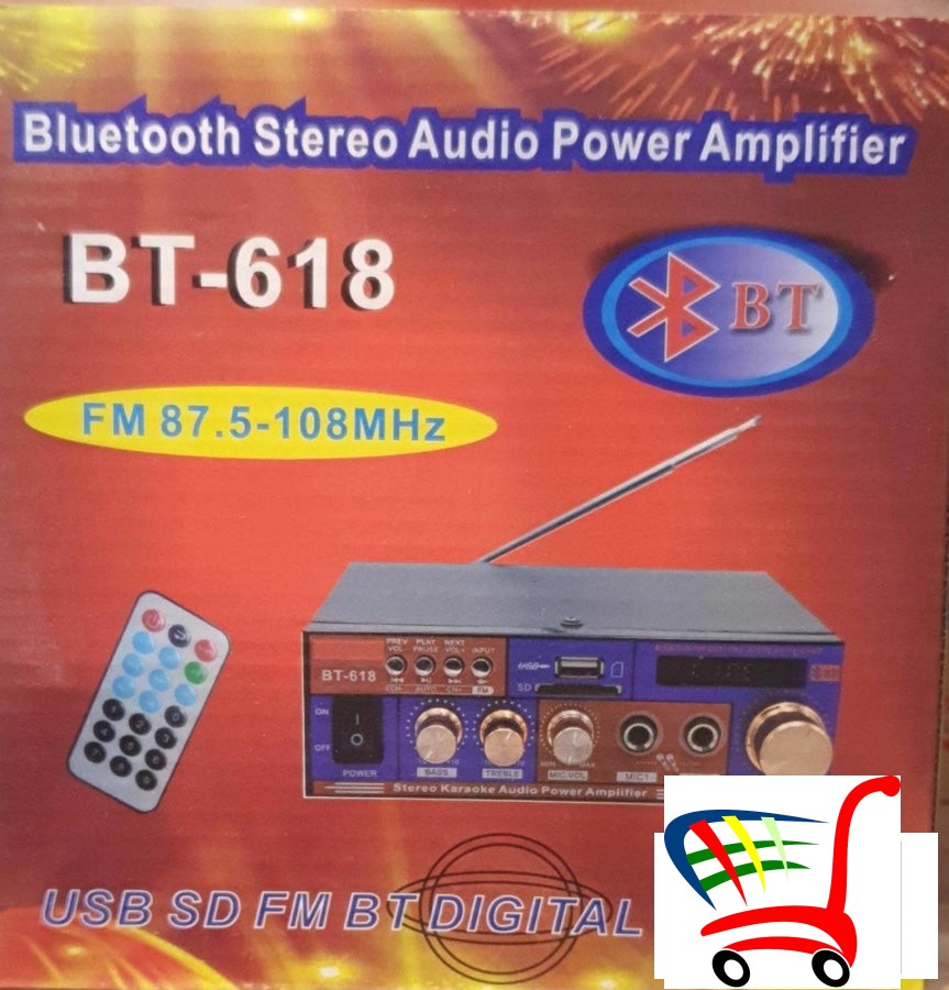 BLUETOOTH pojačalo BT-618/stereo audio power amplifier – BLUETOOTH pojačalo BT-618/stereo audio power amplifier
