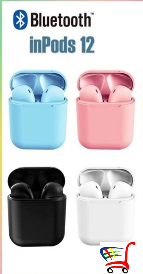 Bluetooth slušalice inPods 12 – Bežične – 4 boje – Bluetooth slušalice inPods 12 – Bežične – 4 boje