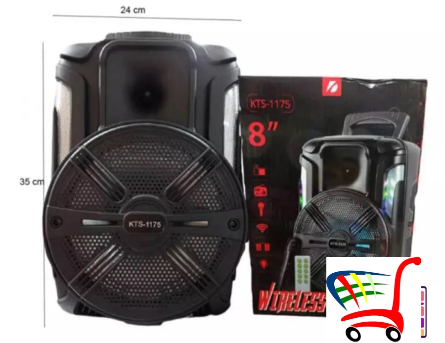 Bluetooth Zvučnik 8 inča – Karaoke – KTS-1175 – Bluetooth Zvučnik 8 inča – Karaoke – KTS-1175