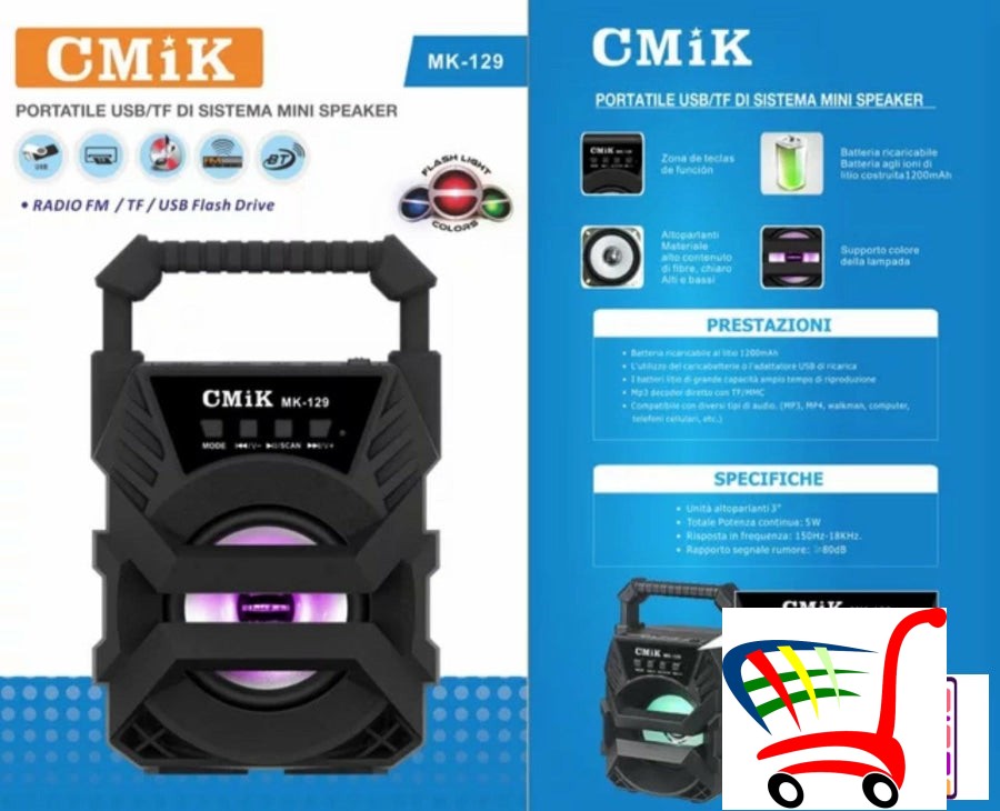 BLUETOOTH zvučnik CMiK MK-129 – BLUETOOTH zvučnik CMiK MK-129