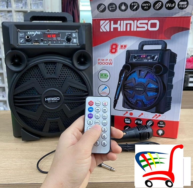 Blutut zvucnik sa karaoke mikrofonom- Bluetooth, FM, SD – Blutut zvucnik sa karaoke mikrofonom- Bluetooth, FM, SD
