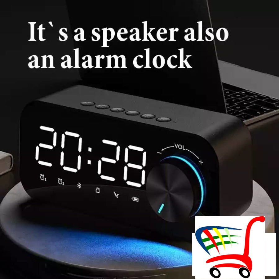 DIGITALNI sat sa alarmom i bluetooth zvučnikom – DIGITALNI sat sa alarmom i bluetooth zvučnikom