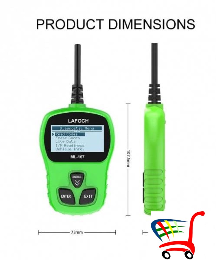 Dijagnostika za auto ML-167/ LAFOCH – Dijagnostika za auto ML-167/ LAFOCH