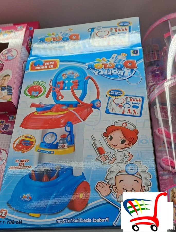 Doktorski set sa kolicima 70cm visine – Doktorski set sa kolicima 70cm visine