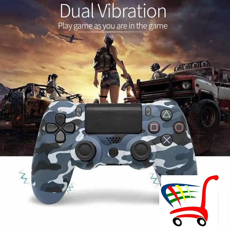 doubleshok 4 džojstik ps4 – sivi maskirni – doubleshok 4 džojstik ps4 – sivi maskirni