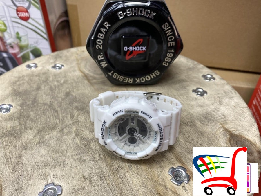 G Shock GA110 Beli-SA HRONOMETROM- g shock sa kutijom – G Shock GA110 Beli-SA HRONOMETROM- g shock sa kutijom