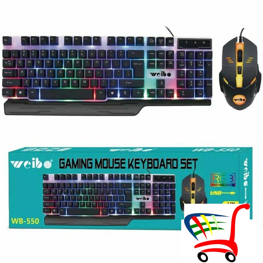 GEJMING tastatura + miš Weibo WB 550 – GEJMING tastatura + miš Weibo WB 550