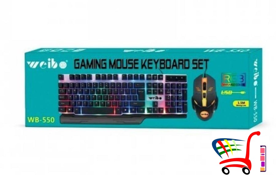 GEJMING tastatura + miš Weibo WB 550 – GEJMING tastatura + miš Weibo WB 550