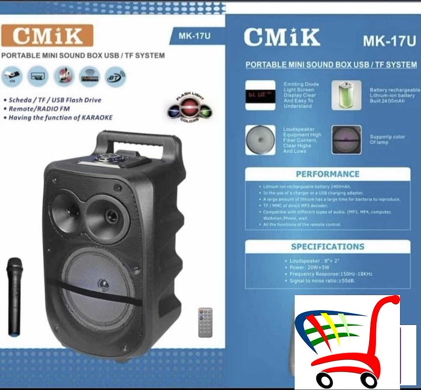 karaoke blutut zvučnik sa bezičnim mikrofonom – MK -17U – karaoke blutut zvučnik sa bezičnim mikrofonom – MK -17U