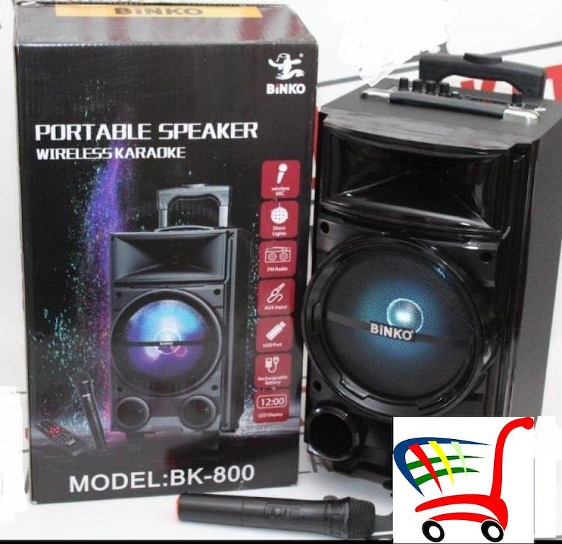 Karaoke zvučnik sa bežičnim mikrofonom – BK 800 – Karaoke zvučnik sa bežičnim mikrofonom – BK 800