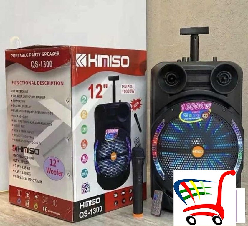 Karaoke zvucnik sa bezicnim mikrofonom Kimiso QS1300 – Karaoke zvucnik sa bezicnim mikrofonom Kimiso QS1300
