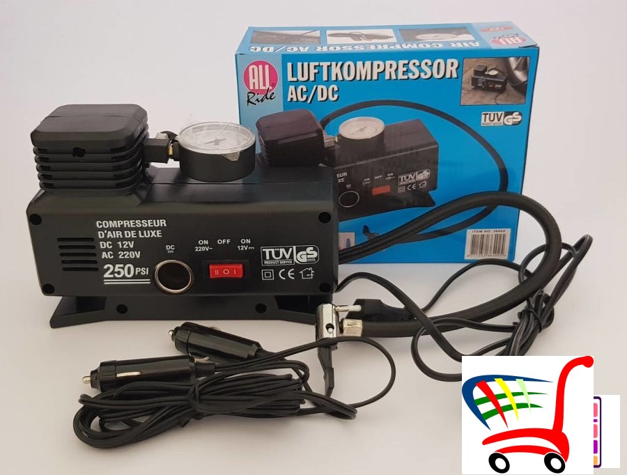 Kompresor Kompresor sa manometrom AC/DC – 12/220V kompresor – Kompresor Kompresor sa manometrom AC/DC – 12/220V kompresor