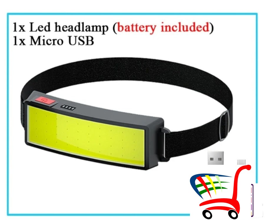 Lampa za glavu USB punjenje – COB dioda – TM-G14 – Lampa za glavu USB punjenje – COB dioda – TM-G14