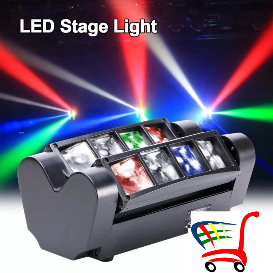 Led rasveta LED spider 8x3w RGB Rasveta – Led rasveta LED spider 8x3w RGB Rasveta