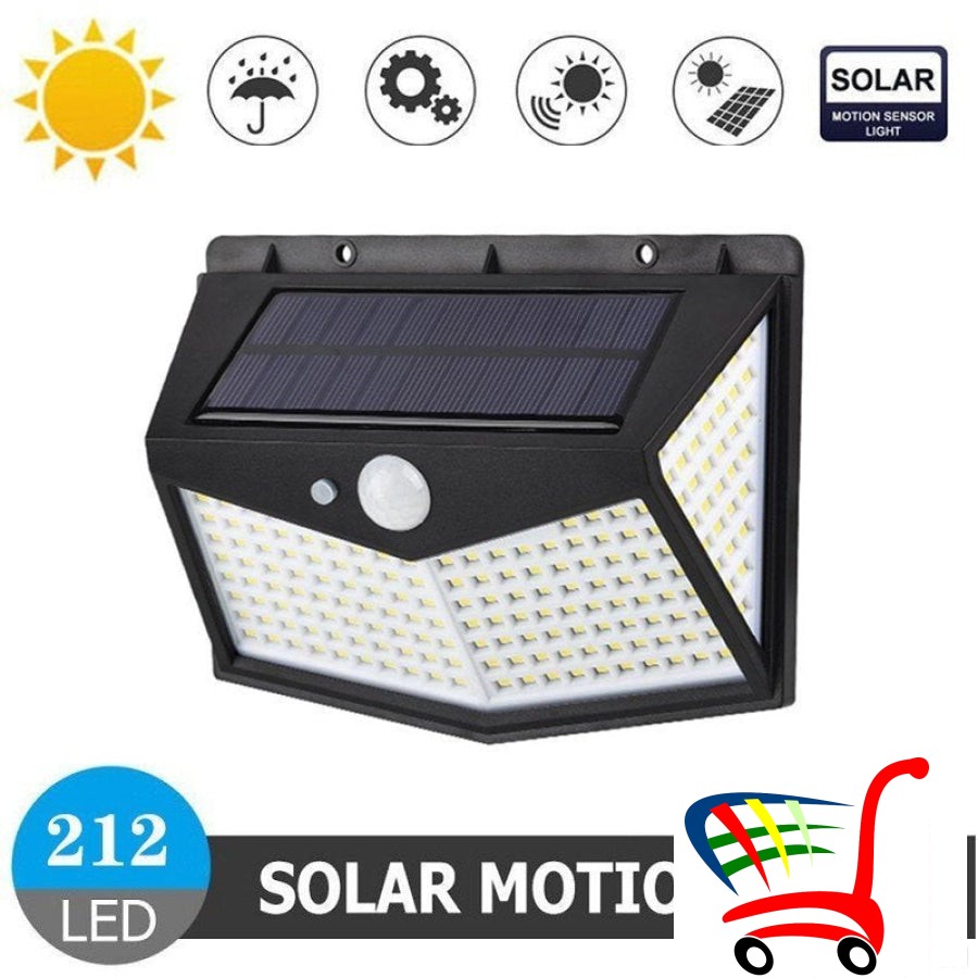 Led Solarna lampa zidna sa senzorom pokreta 212 dioda – Led Solarna lampa zidna sa senzorom pokreta 212 dioda