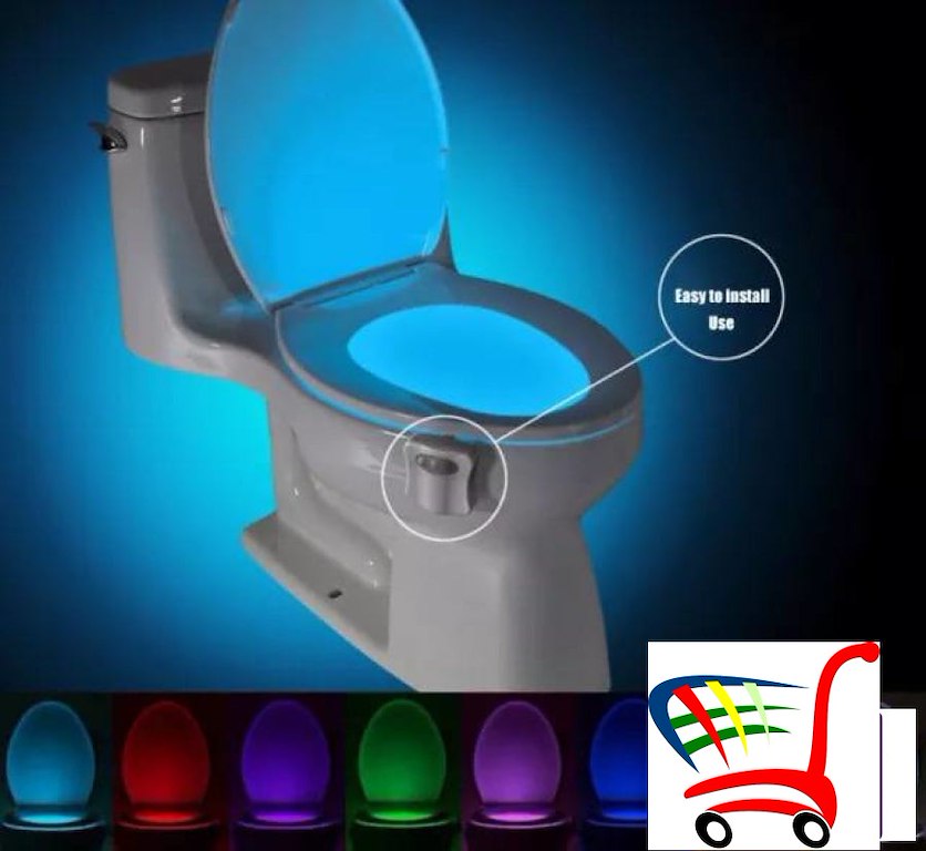 LED svetlo za WC šolju sa senzorom/8 boja – LED svetlo za WC šolju sa senzorom/8 boja