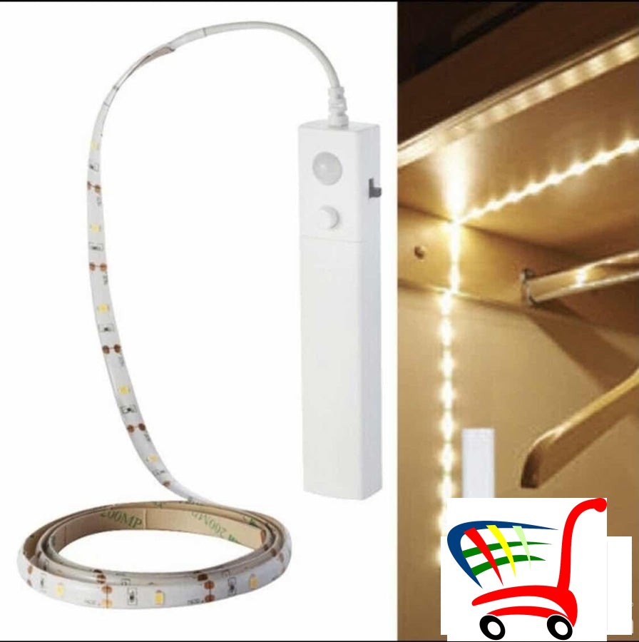 Led traka na baterije 2x35cm. Visenamen garderober kupatilo – Led traka na baterije 2x35cm. Visenamen garderober kupatilo