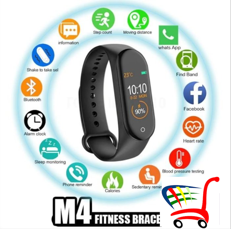 M4 fitness smart narukvica – M4 fitness smart narukvica