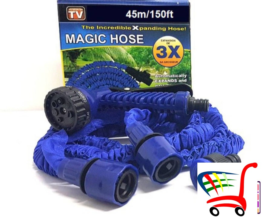 Magicno crevo za vodu sa prskalicom Magic hose 45m – Magicno crevo za vodu sa prskalicom Magic hose 45m