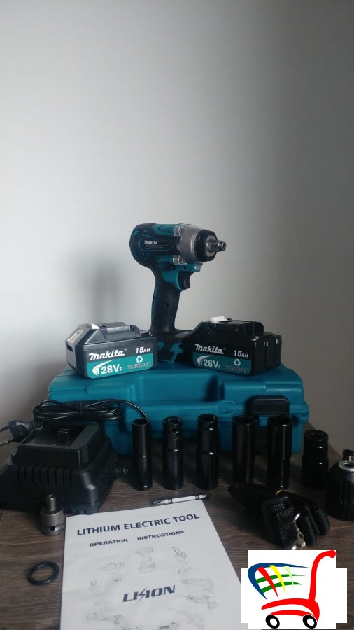 MAKITA Aku Udarni Odvijac Busilica Srafilica 128v + 6 gedora – MAKITA Aku Udarni Odvijac Busilica Srafilica 128v + 6 gedora