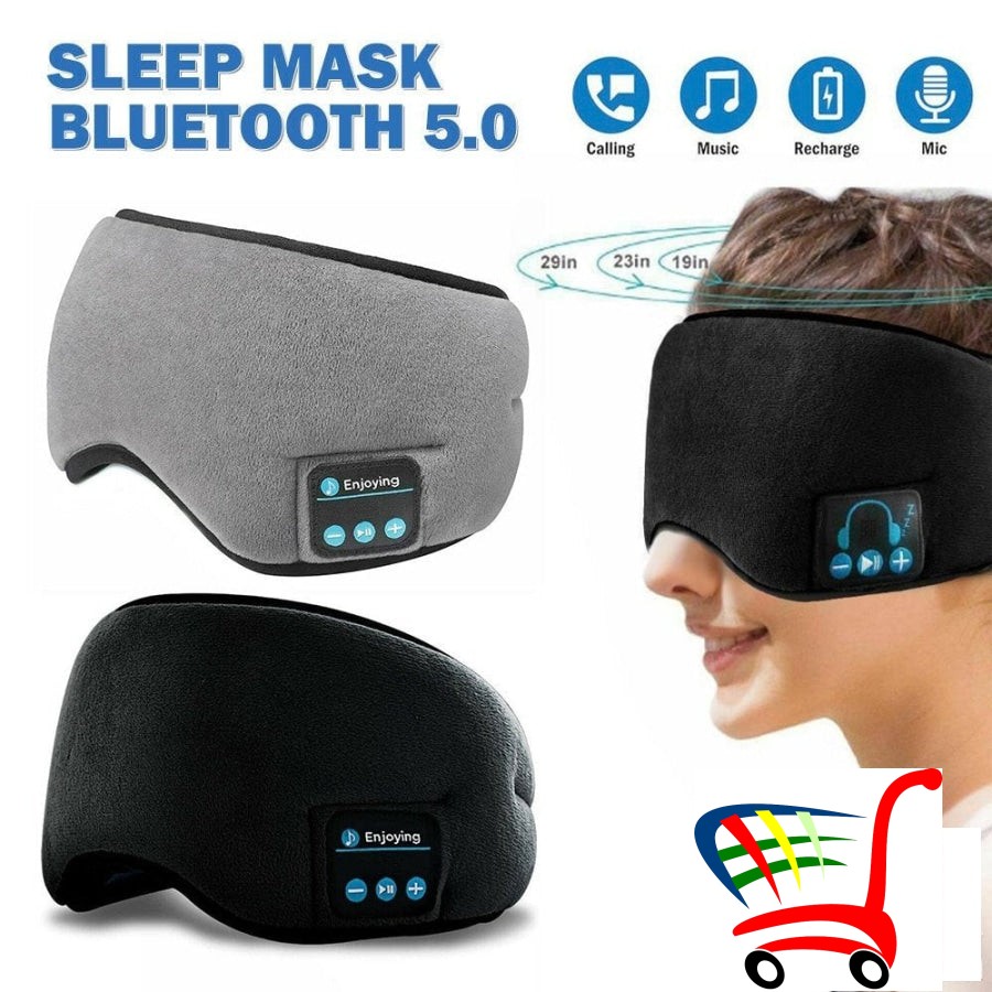 Maska za spavanje sa zvucnikom Bluetooth Maska slusalice – Maska za spavanje sa zvucnikom Bluetooth Maska slusalice