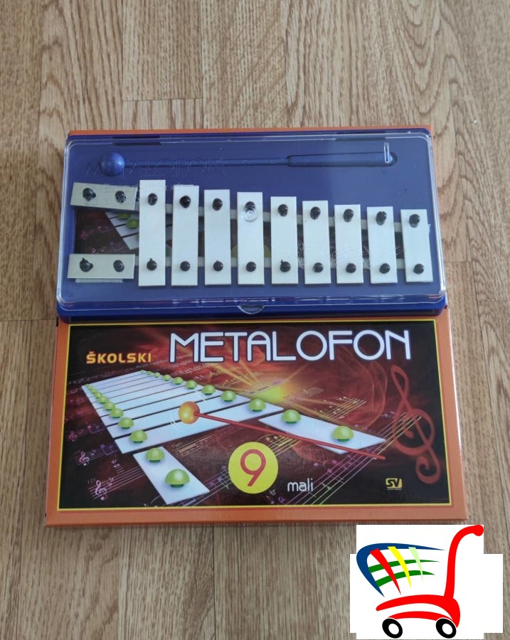 Metalofon školski jednoredni mali 9 dirki – Metalofon školski jednoredni mali 9 dirki