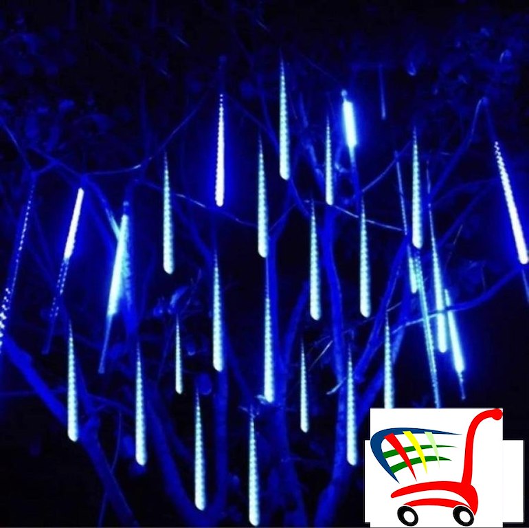 Meteorska kisa Led bele i plave 8 stapova – Meteorska kisa Led bele i plave 8 stapova