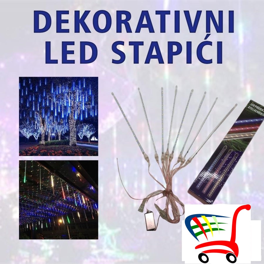 Meteorska kisa Led lampice stapici godisnja rasveta – Meteorska kisa Led lampice stapici godisnja rasveta