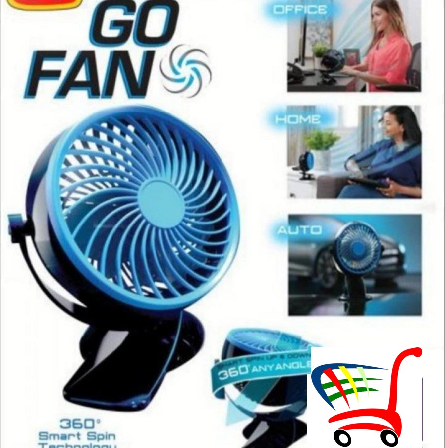 Mini ventilator sa punjivom baterijom Go Fan – Mini ventilator sa punjivom baterijom Go Fan