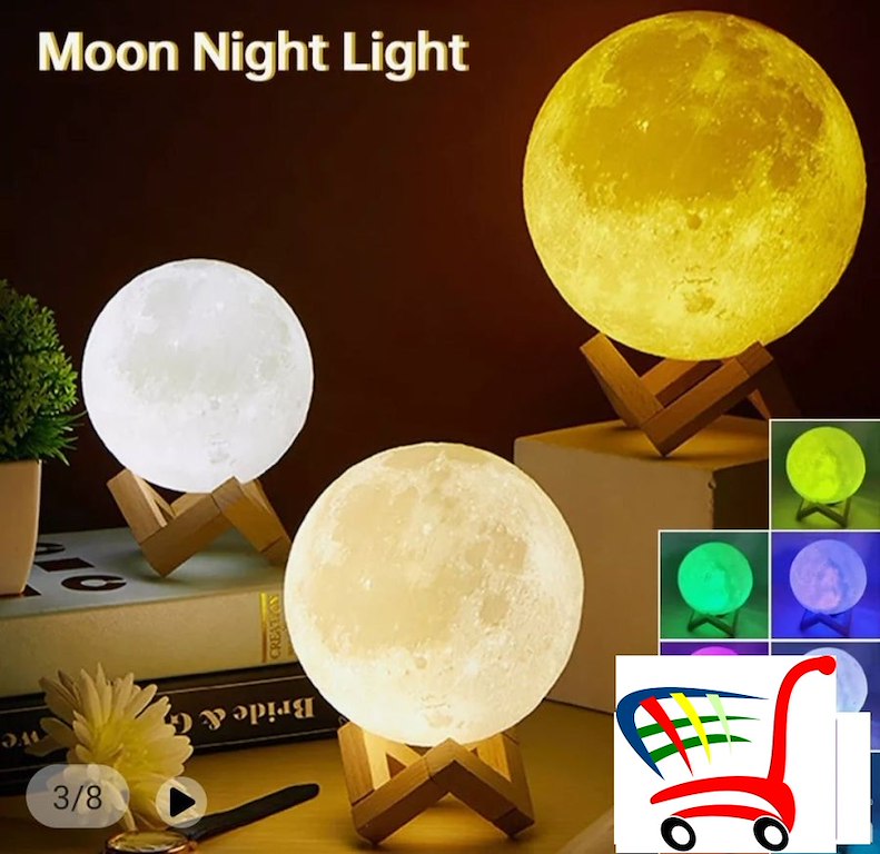 Moon Lamp -Mesec Lampa 16 RGB boja – Moon Lamp -Mesec Lampa 16 RGB boja