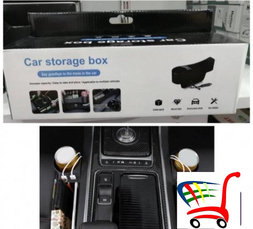 Organizer za auto sa 2 USB ulaza za punjenje – Organizer za auto sa 2 USB ulaza za punjenje