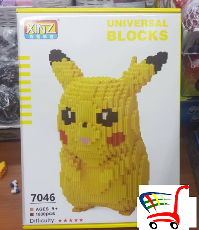 Pikachu set kockica- 1800 delova – Pikachu set kockica- 1800 delova