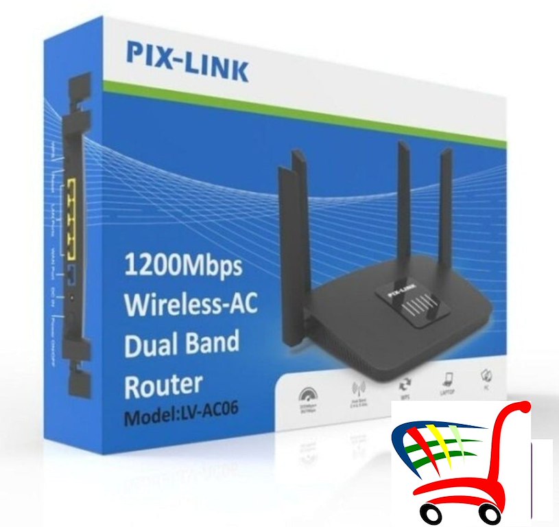 PIX link LV-AC06 1200Mbps Wireless LAN ruter – PIX link LV-AC06 1200Mbps Wireless LAN ruter