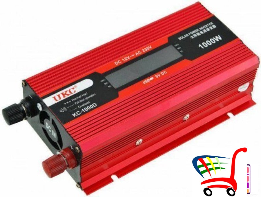 Pretvarač DC12V na 220V AC snage 1000VA – Pretvarač DC12V na 220V AC snage 1000VA